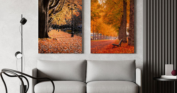 Toamna in Parc - Set 2 Tablouri | ViZIO ⭐⭐⭐⭐⭐