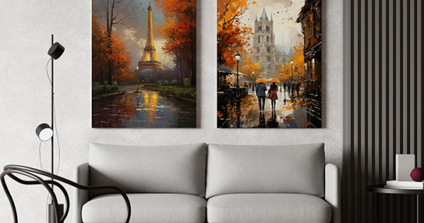 Orase la Amurg - Set 2 Tablouri | ViZIO ⭐⭐⭐⭐⭐