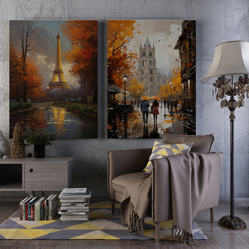 Orase la Amurg - Set 2 Tablouri | ViZIO ⭐⭐⭐⭐⭐