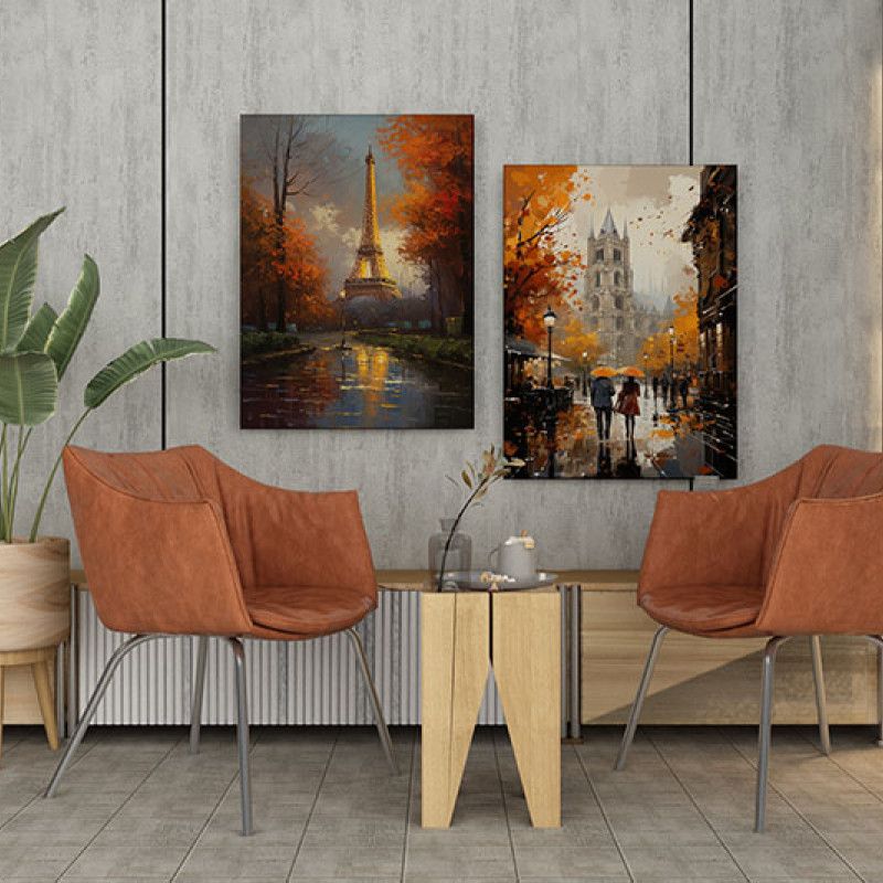 Orase la Amurg - Set 2 Tablouri | ViZIO ⭐⭐⭐⭐⭐