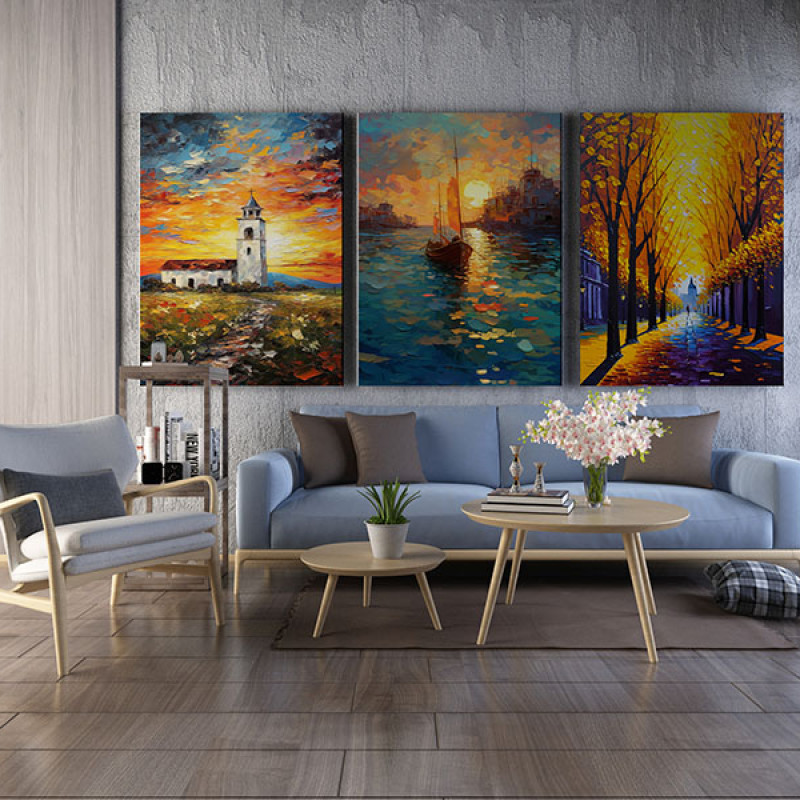 Asfintitul Sufletului Urban - Set 3 Tablouri | ViZIO ⭐⭐⭐⭐⭐