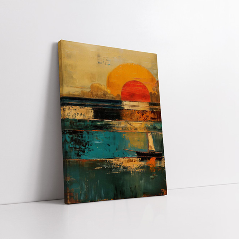 Ape Liniștite - Tablou Abstract | ViZIO Tablouri Canvas ️