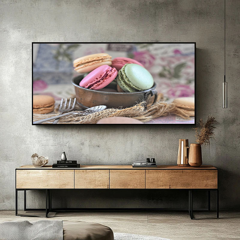 Bol cu macarons - Tablou Food | ViZIO Tablouri Canvas ️