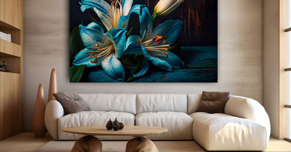Crini Albastri - Tablou floral | ViZIO ⭐⭐⭐⭐⭐