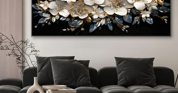Dans al fluturilor si petalelor - Tablou floral | ViZIO Tablouri ️