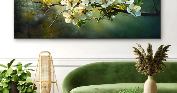 Tablou canvas cu flori – Bucuria Înfloririi, decor floral modern pentru ...