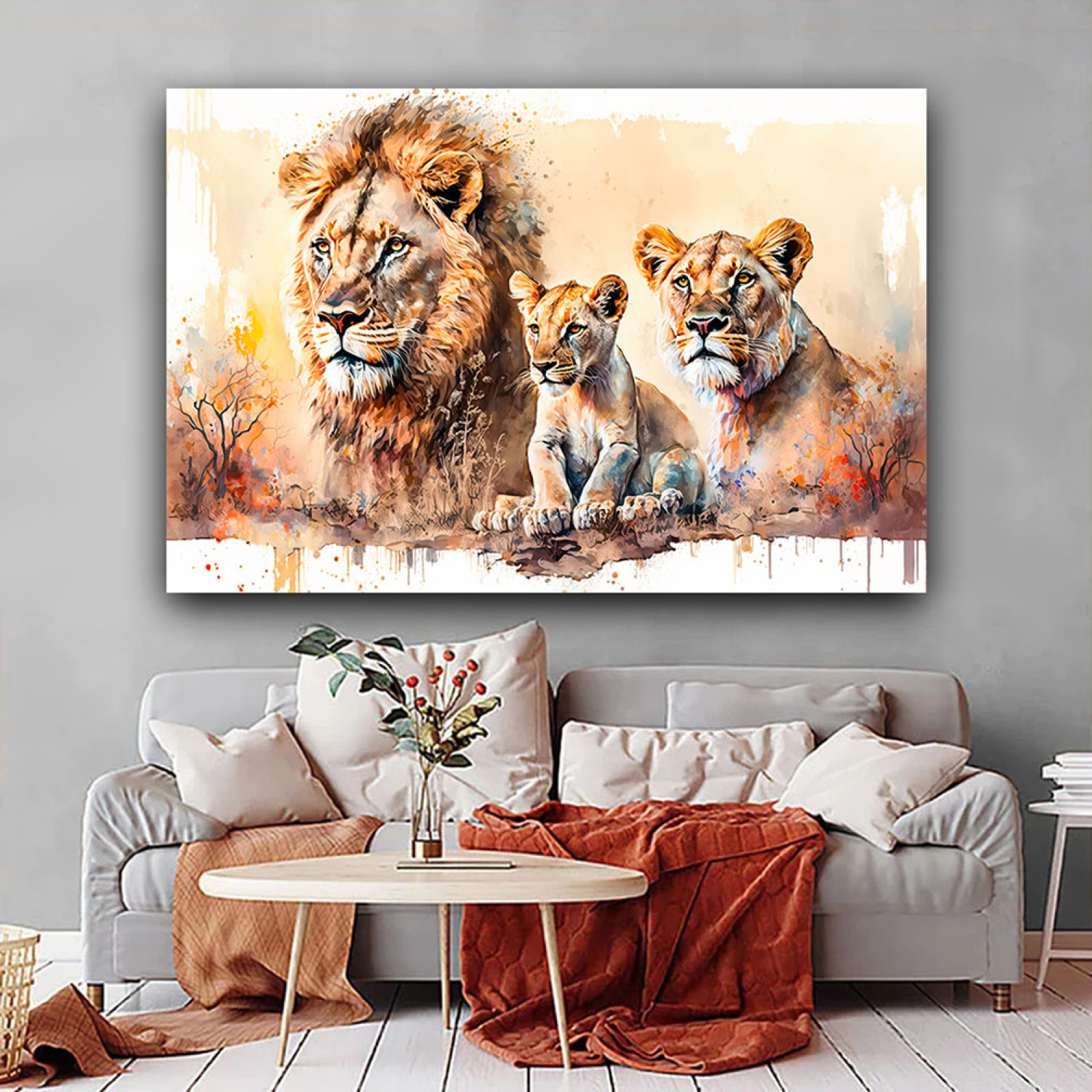 Lion Family - Tablou Lei | ViZIO ⭐⭐⭐⭐⭐