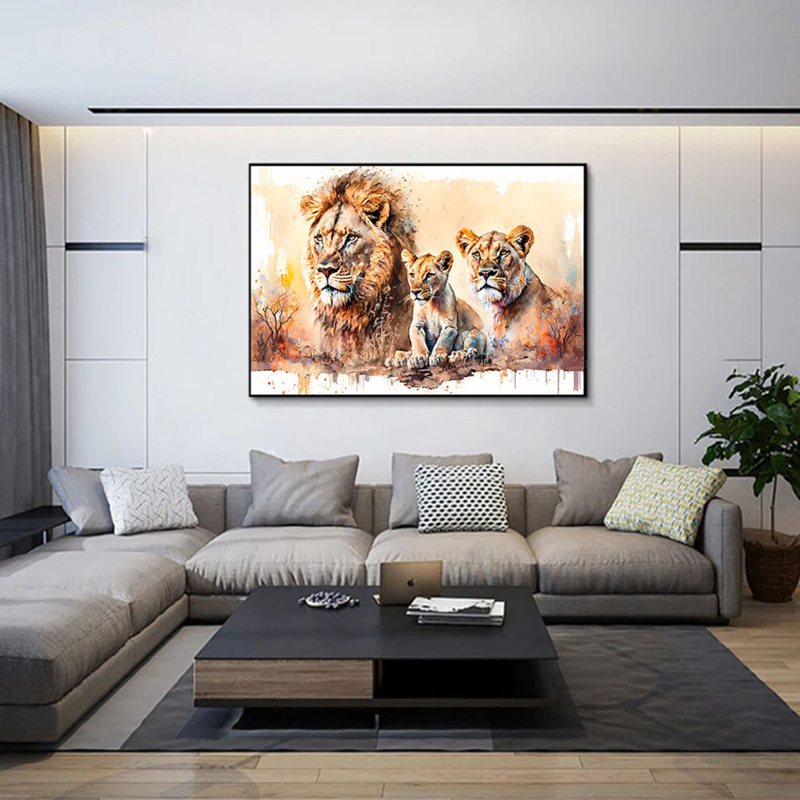 Lion Family - Tablou Lei | ViZIO ⭐⭐⭐⭐⭐